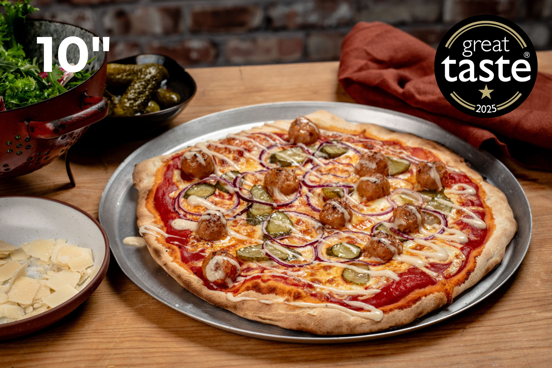 *NEW* 10" Hand-Stretched Sourdough Romana Pizza Bases - Homemade Pizza Club