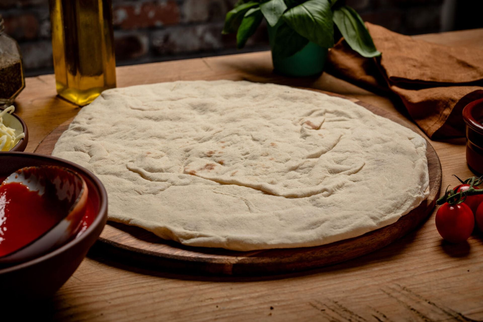 12" Hand-Stretched Sourdough Romana Pizza Bases - Homemade Pizza Club
